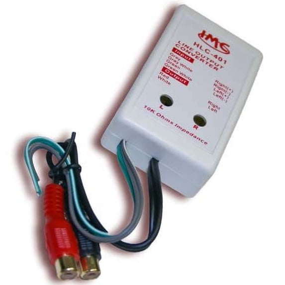 Line Output Converter - High Level to RCA - Walmart.com