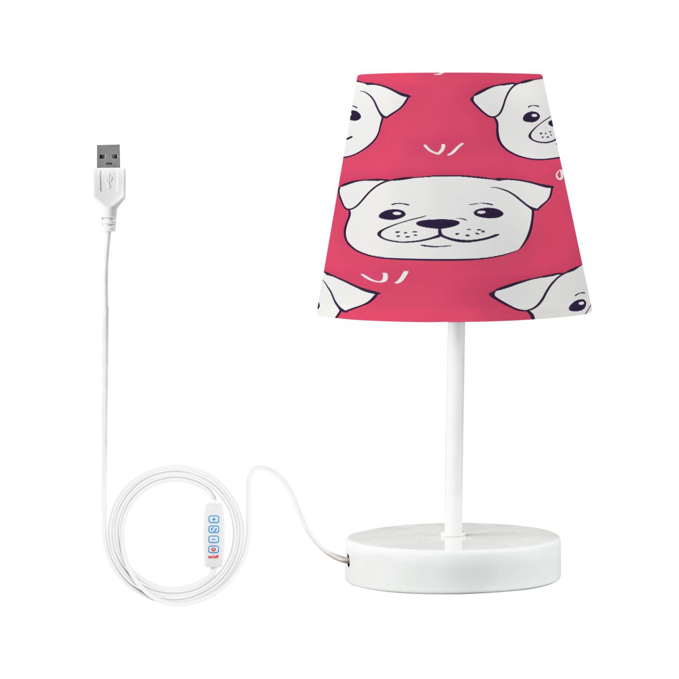 Line Puppy Dogs Desk Lamp LED Table Nightstand Lamps with 3 Color ...