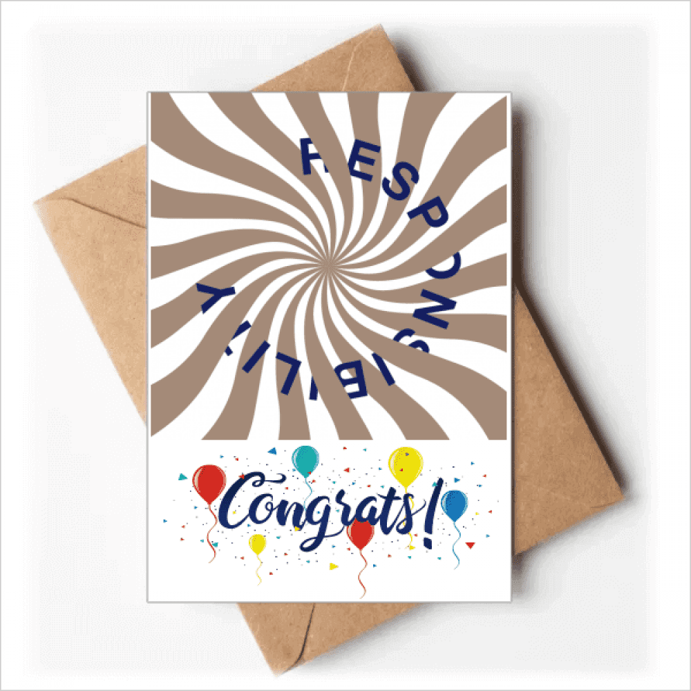 Line Radiation Responsibility Circle Wedding Cards Congratulations ...