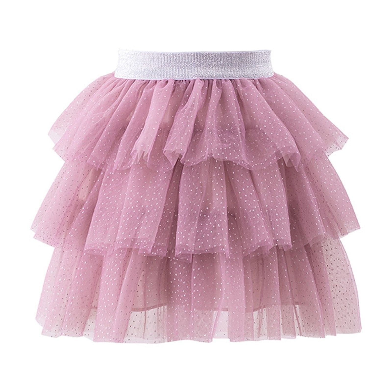 A Line Skirts for Girls Girls Layered Tutus Skirt, Ruffle Tiered Tulles ...
