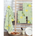 Line Square Letter Lemon Leaf 40*60cm Tea Towels Absorption Walf Checks ...