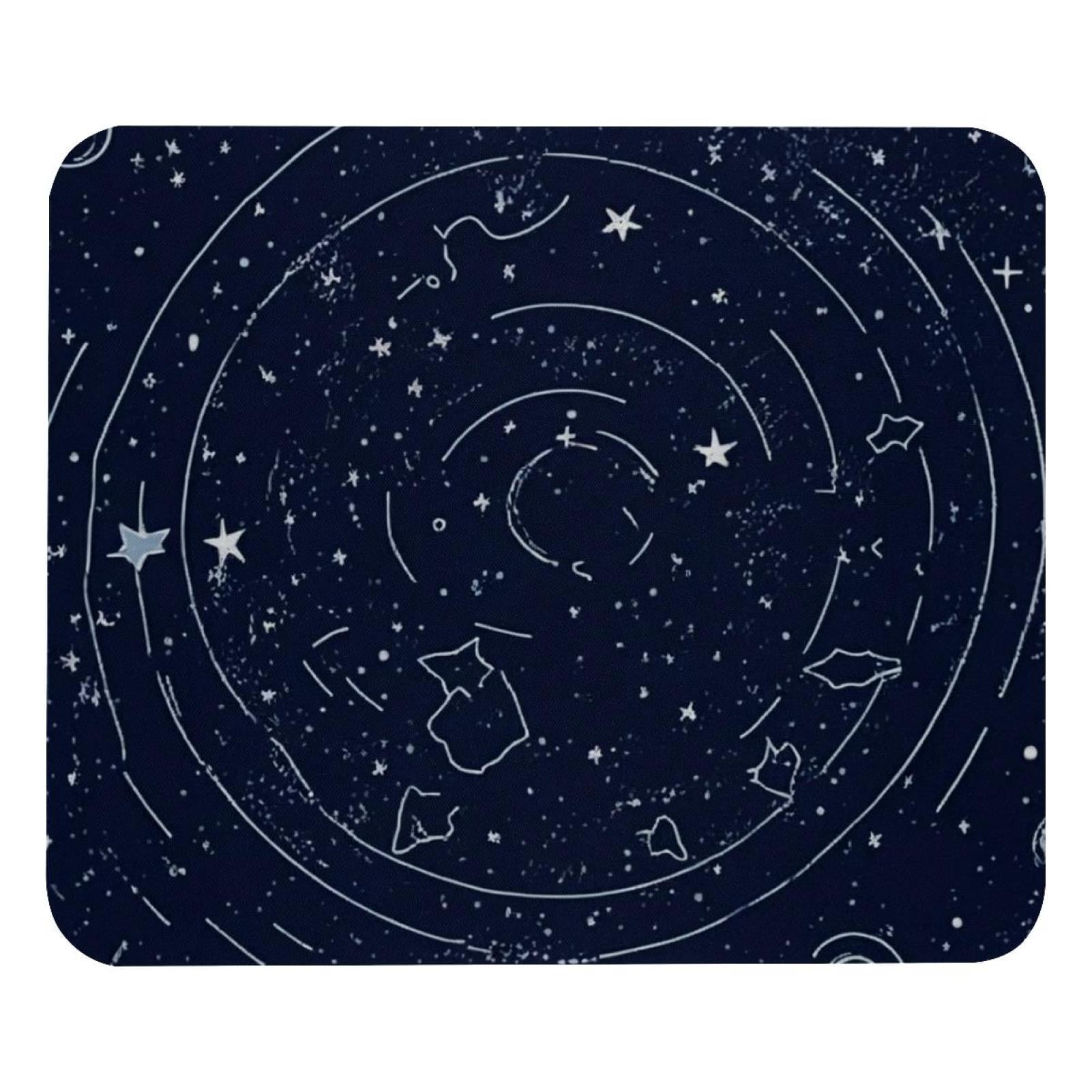 Line Starry Sky Mouse Pad Square Washable Mousepad Anti-slip Rubber ...
