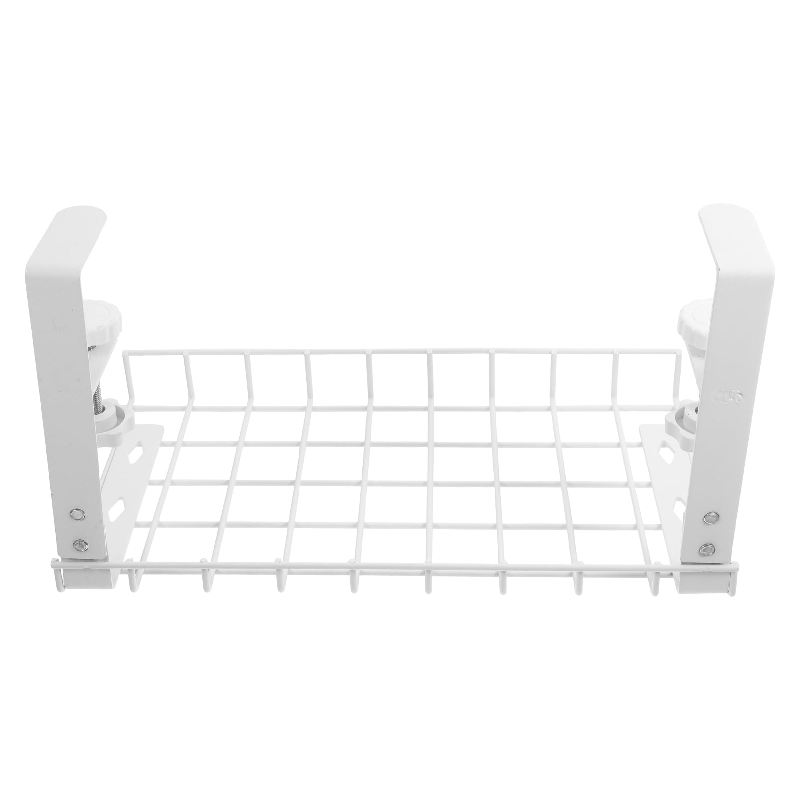 Line Storage Rack Desk Organizer Shelf Wire Organizers for Cords White ...