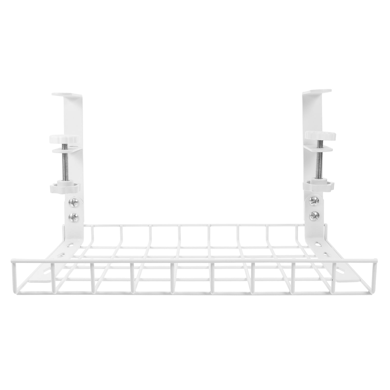 Line Storage Rack Desk Organizer Shelf Wire Organizers for Cords White ...