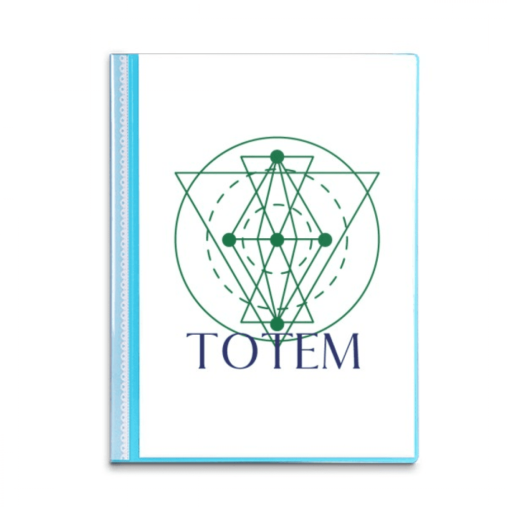 Line Totem Triangular Circle Book Sheet Protectors Portfolio Binder ...