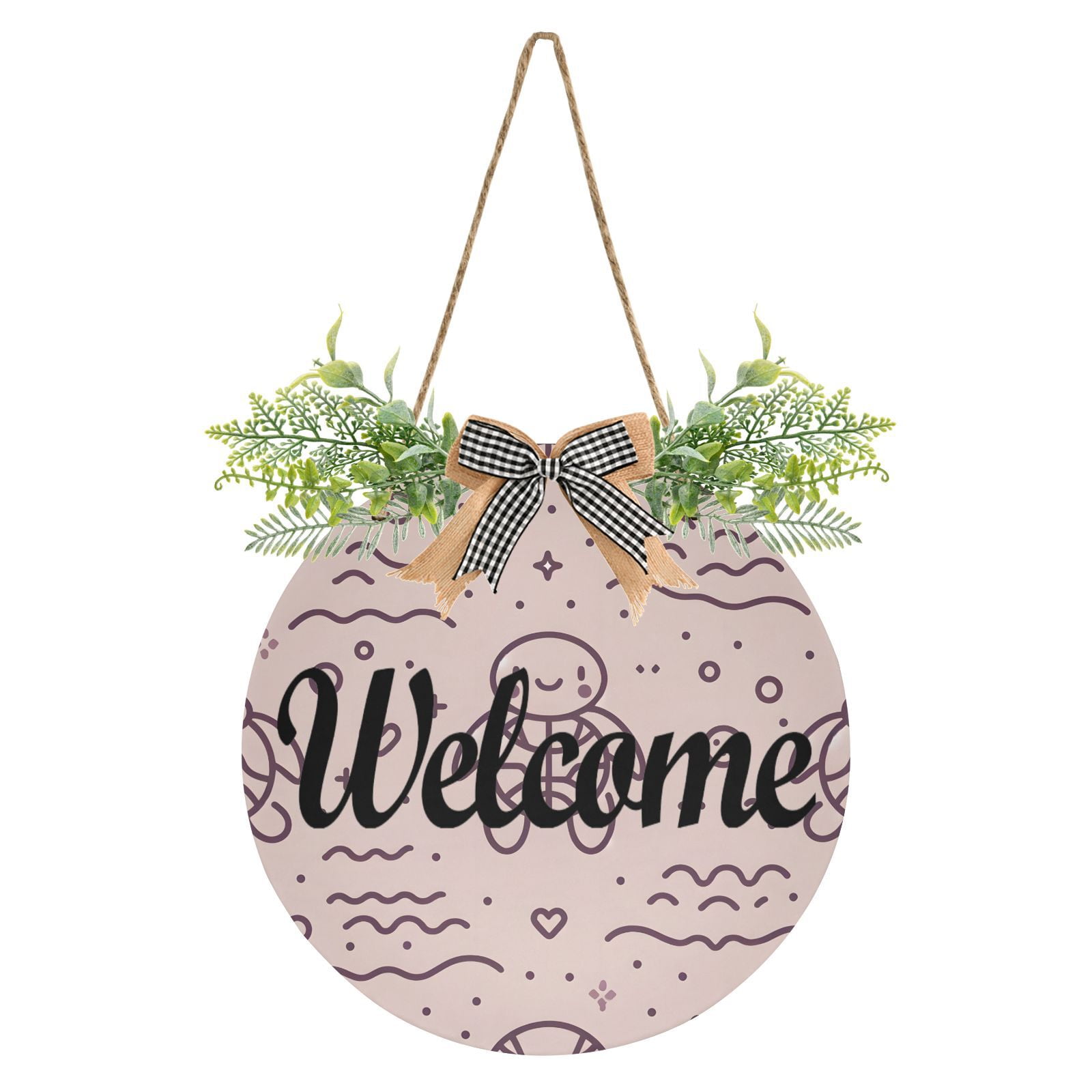 Line Turtle Wave Welcome Sign for Front Door Wreath Door Sign for ...