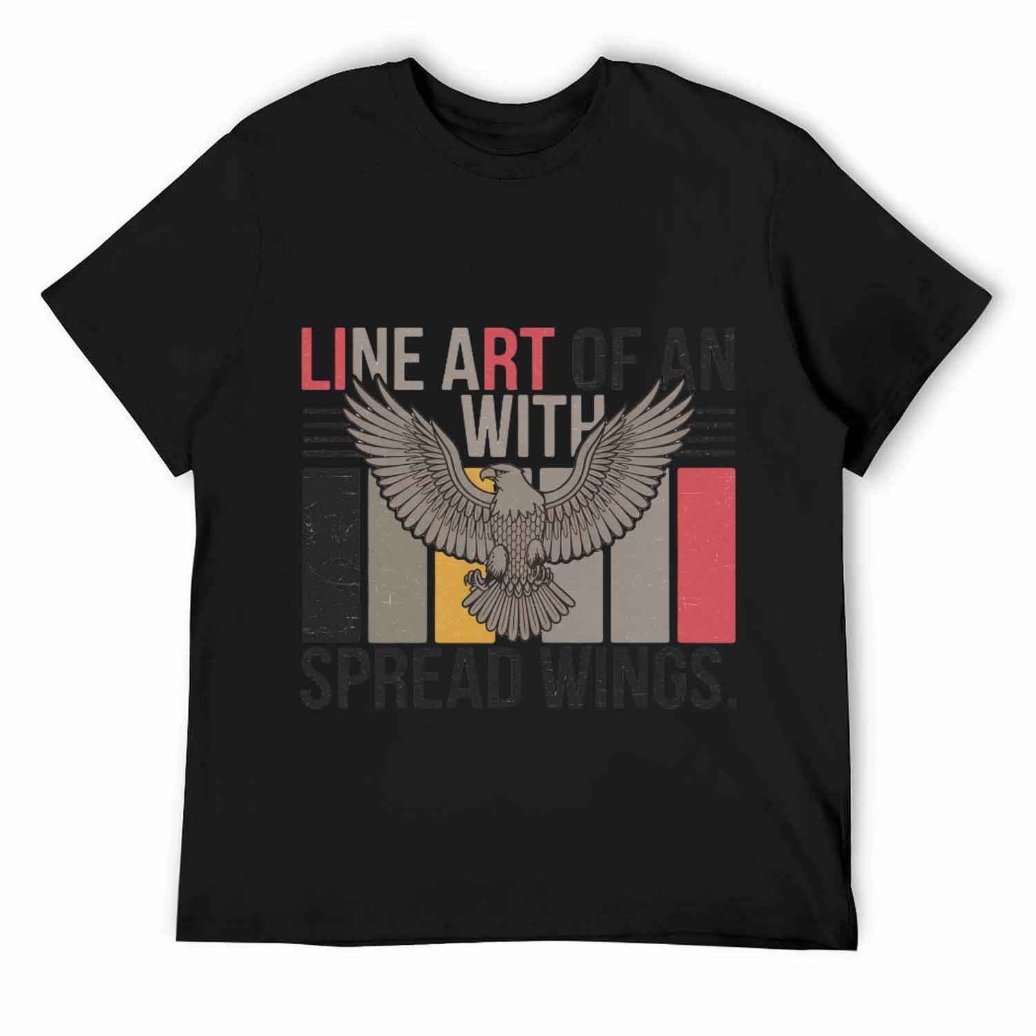 Line art of an eagle with spread wings. Autism Awareness Shirt For ...
