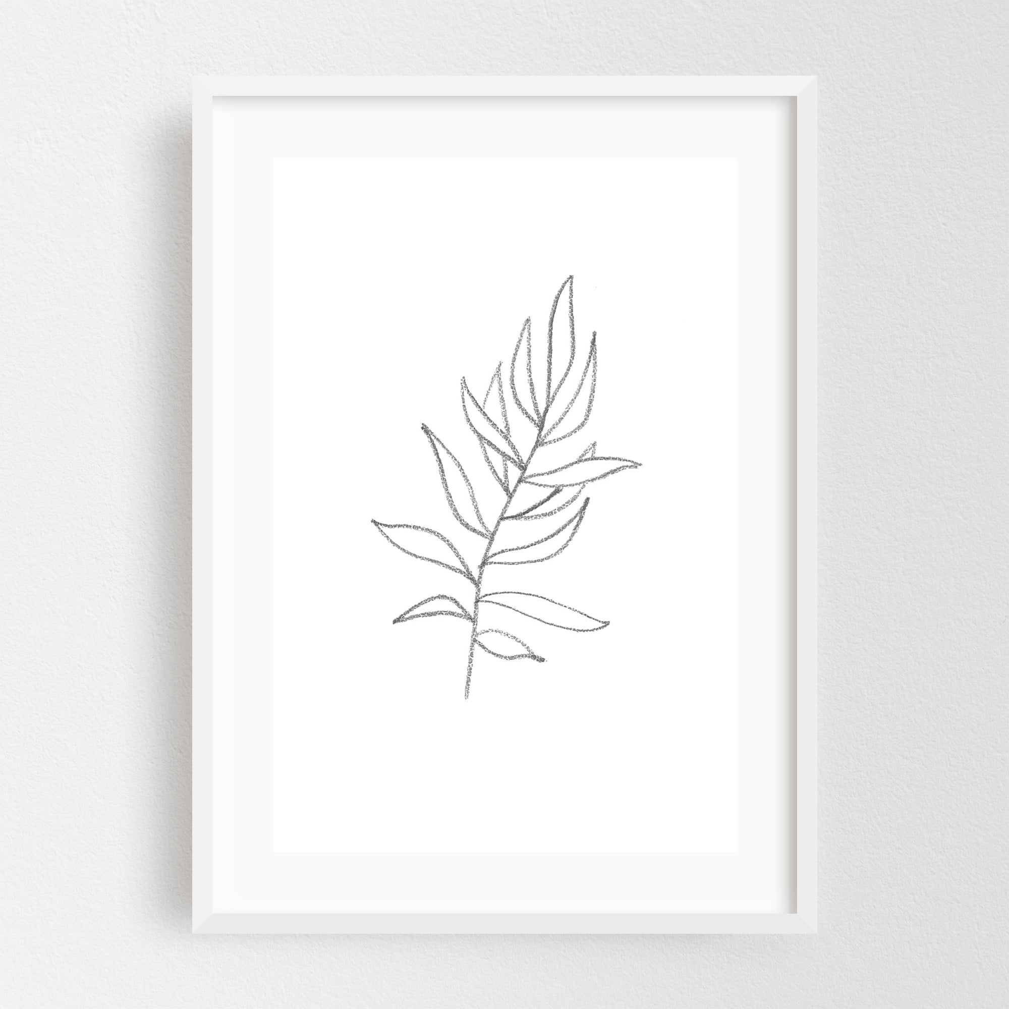 Line art plant - Line Drawing Botanical Minimalist Line Art Black and ...