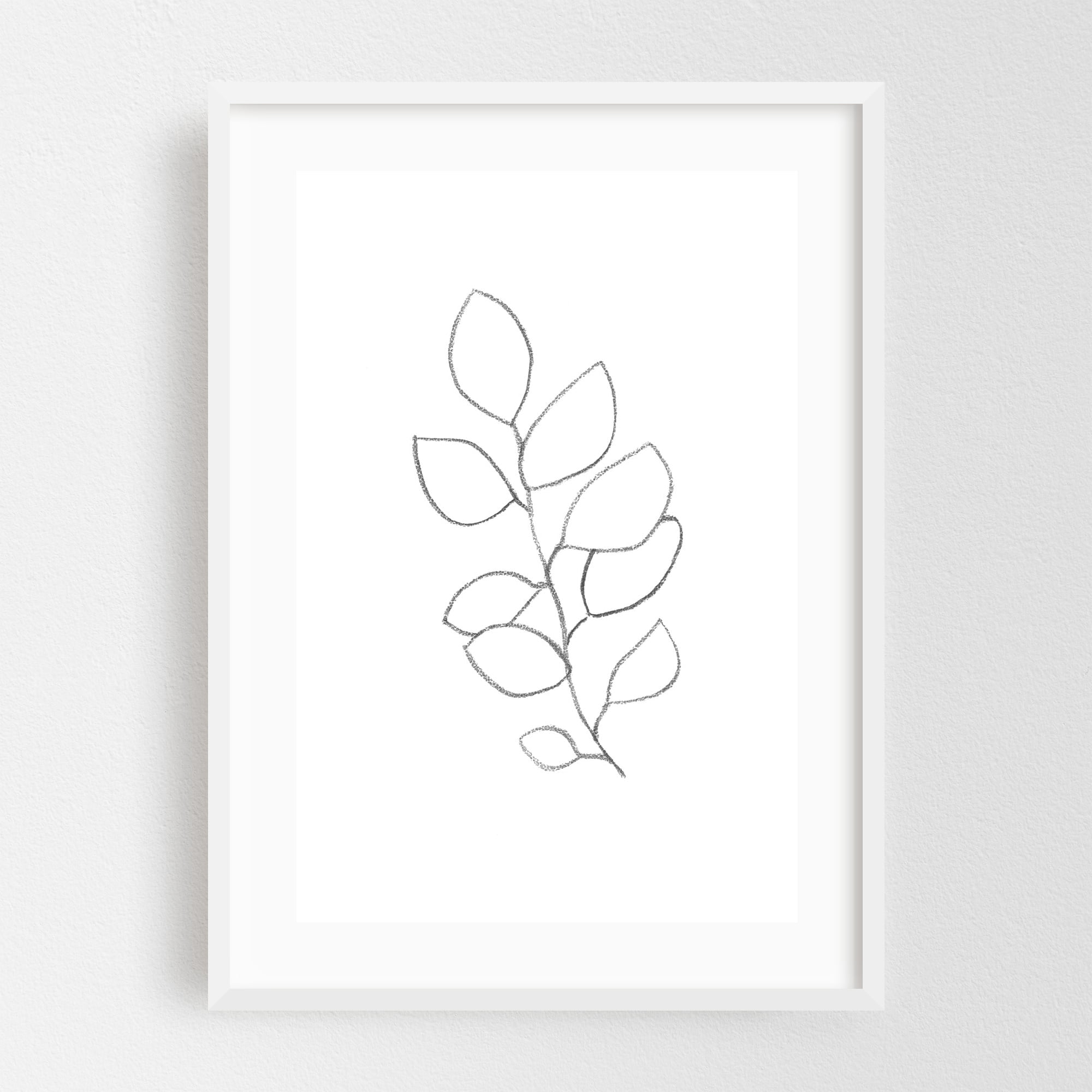 Line art plant - Line Drawing Line Art Minimalist Botanical Nature ...