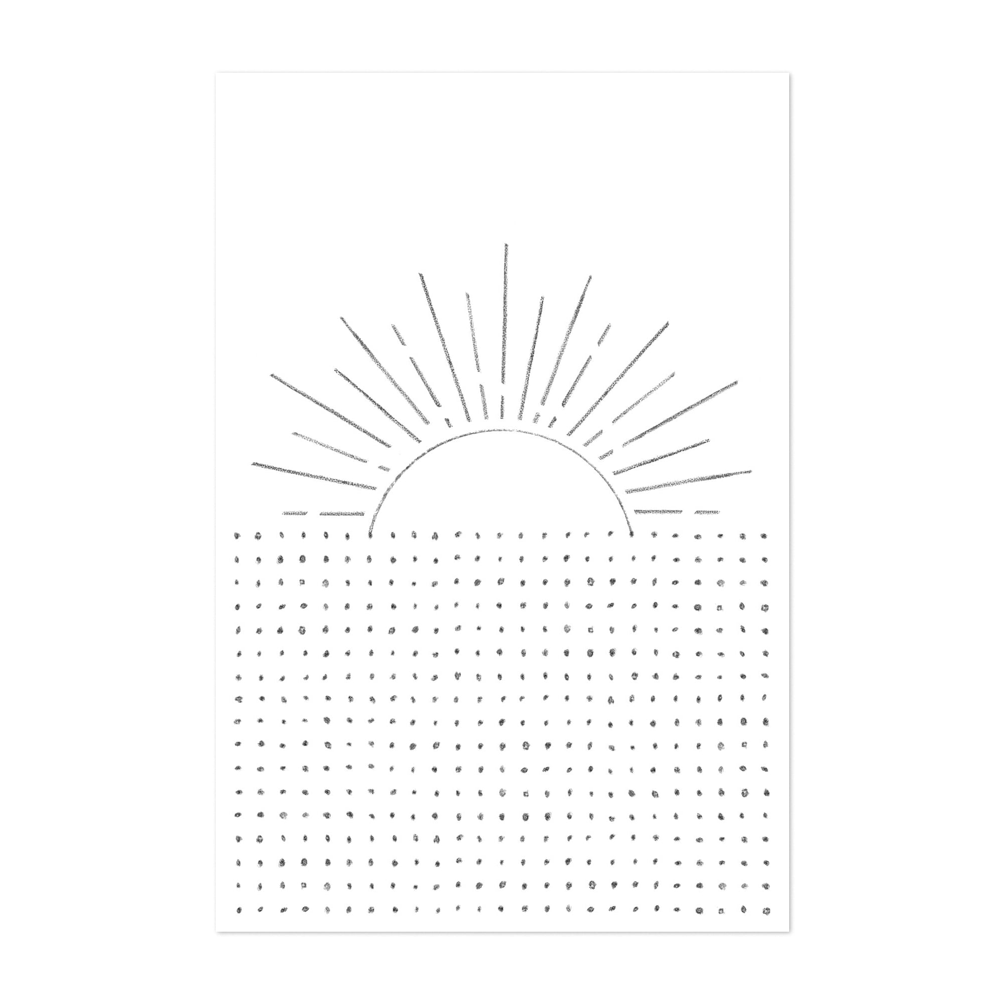 Line art sunset - Line Drawing Line Art Minimalist Sunset Abstract ...