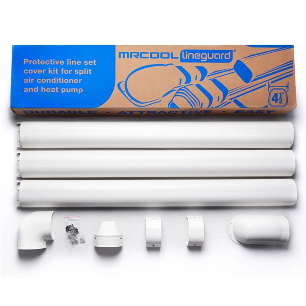 MrCool LineGuard 4.5in 16-Piece Pipe Cover Kit for Ductless Mini-Split ...