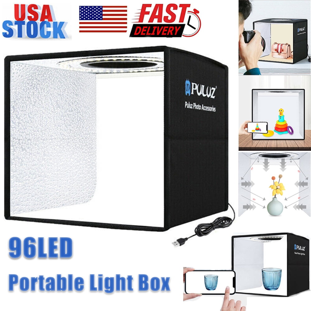 LineYDI 10" Light Box 96 LED Studio Photography Shooting Tent Portable Folding - Walmart.com