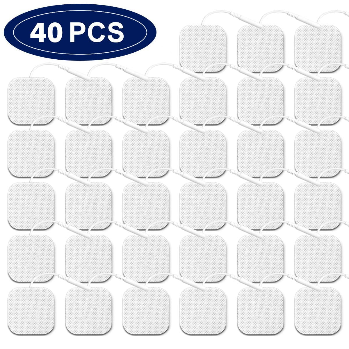 LineYDI 40 Replacement Tens Electrode Pads EMS for Units 7000 3000 2x2 ...