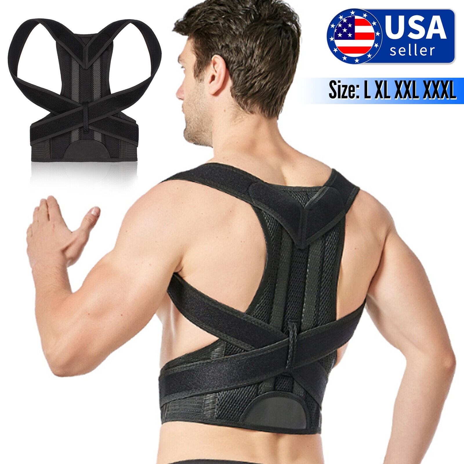 LineYDI Back Brace Posture Corrector for Women and Men,Hunchback ...