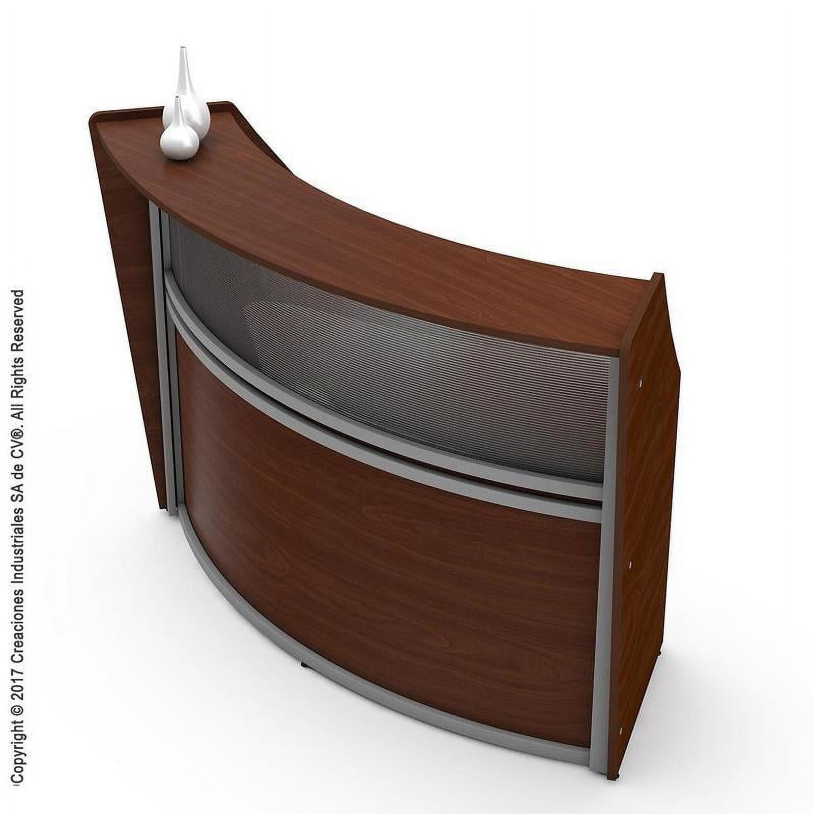 Linea Italia B2275619 Reception Desk - Cherry - Walmart.com