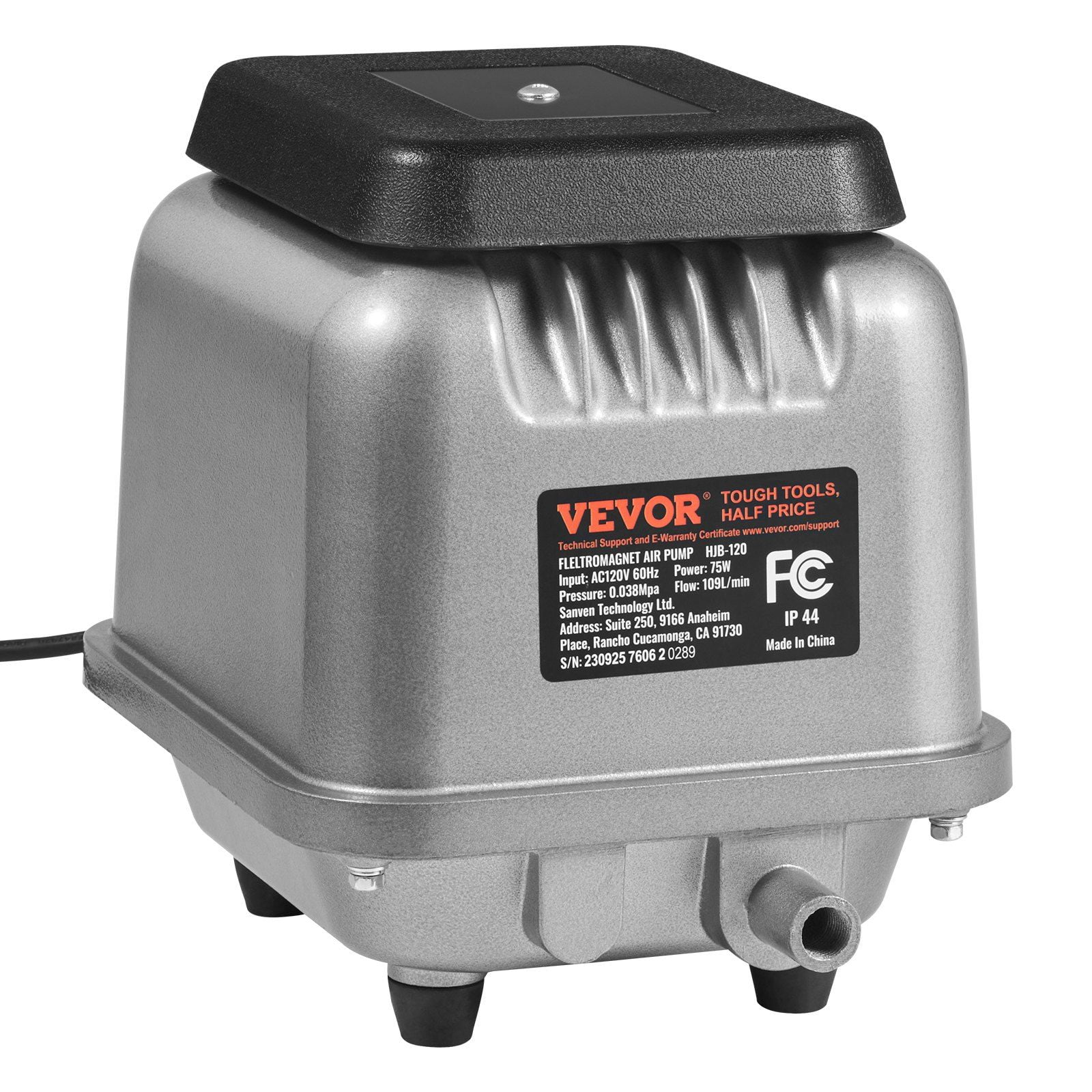 Heavy-Duty Linear Air Pump, 109L/Min for Seafood Restaurants & Fish ...