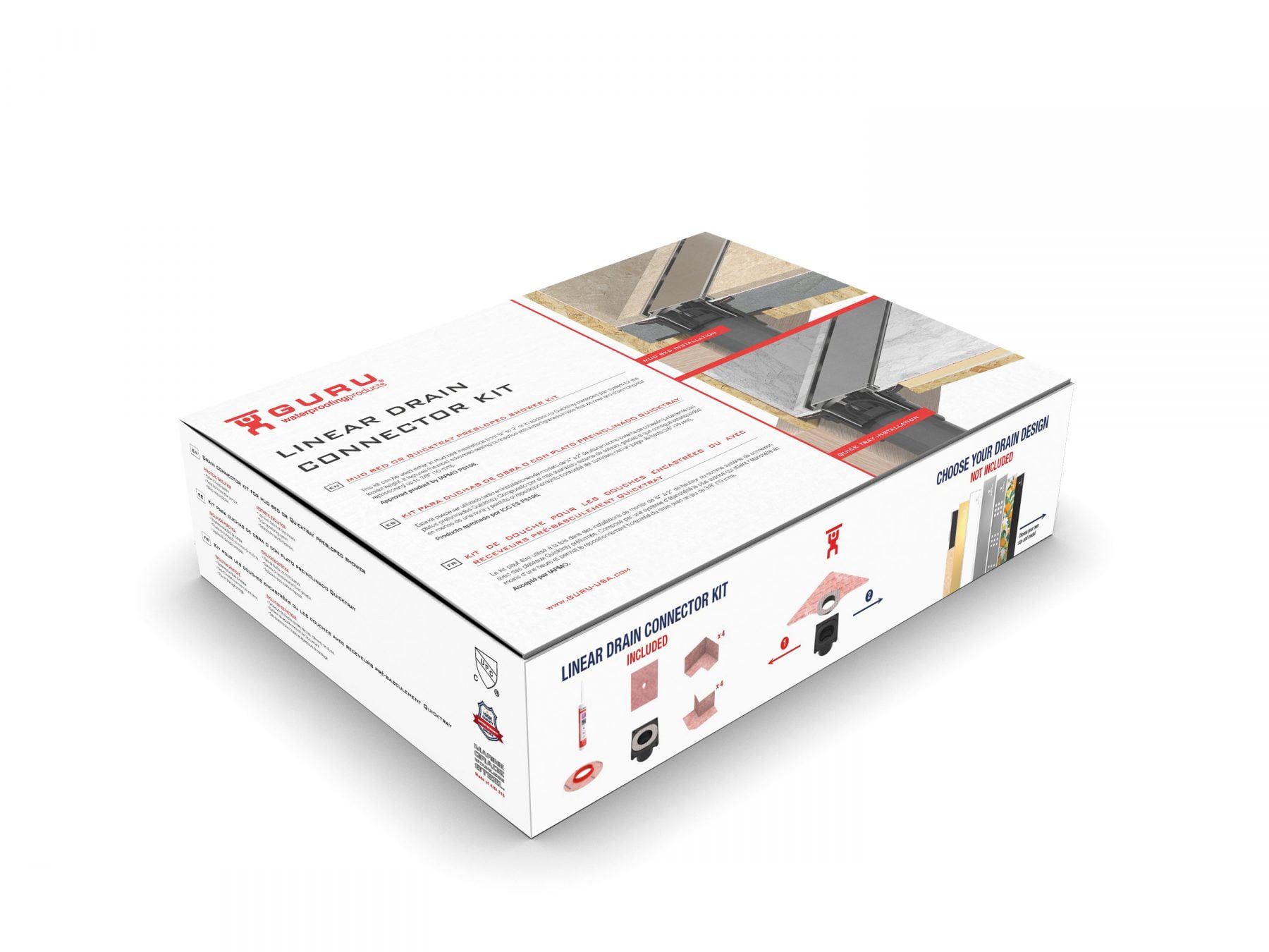 Linear Drain Connector Kit for PVC Drains - Walmart.com