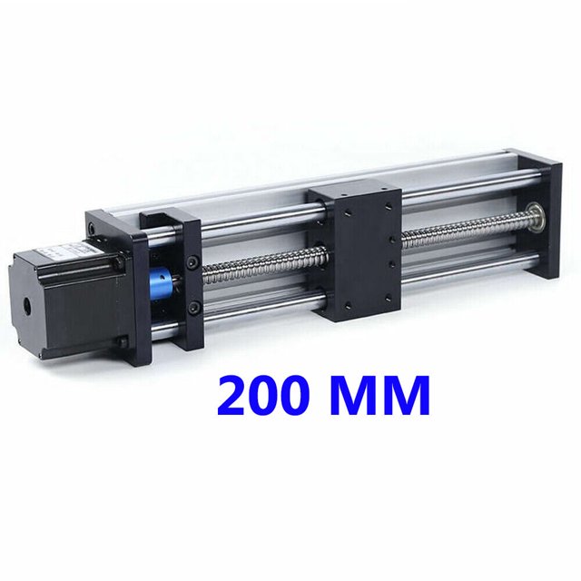 Linear Guide Rail CNC Slide Stage Actuator Ball Screw Motion Table Nema 23 Motor - Walmart.com