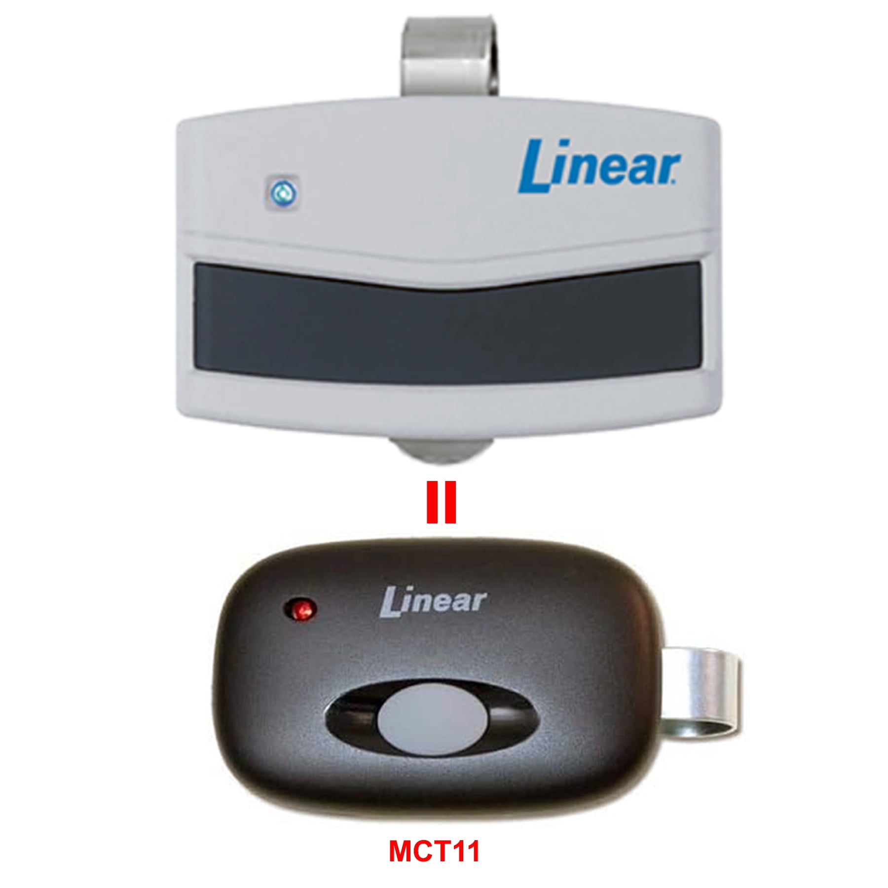 Linear MCT-11 Single Channel Remote, Compatible MegaCode Garage Door ...