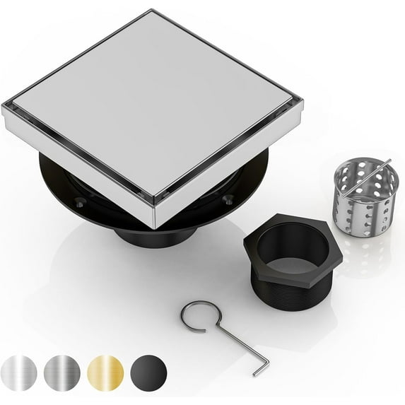 Linear Shower Drain | 24" AISI 304 Stainless Steel Shower Drain, Matte ...