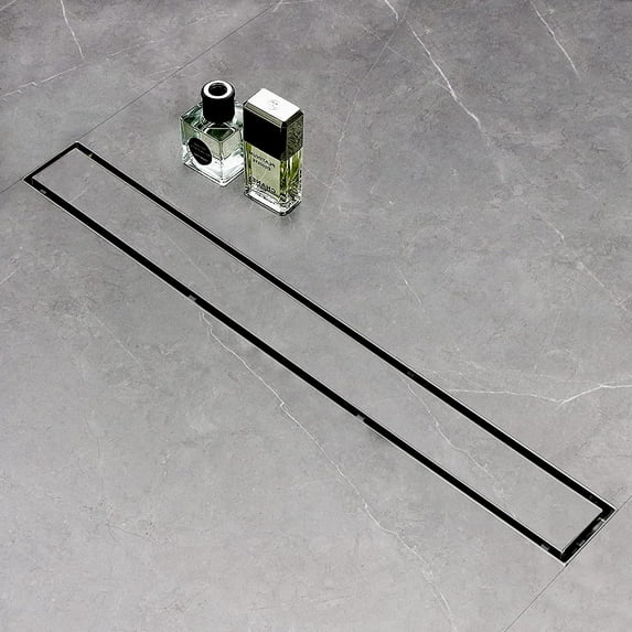 Linear Shower Drain 24 inch with Tile Insert 2 in 1 Panels, 304 ...