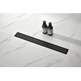 Linear Shower Drain with Removable Quadrato Pattern Grate, 304 ...