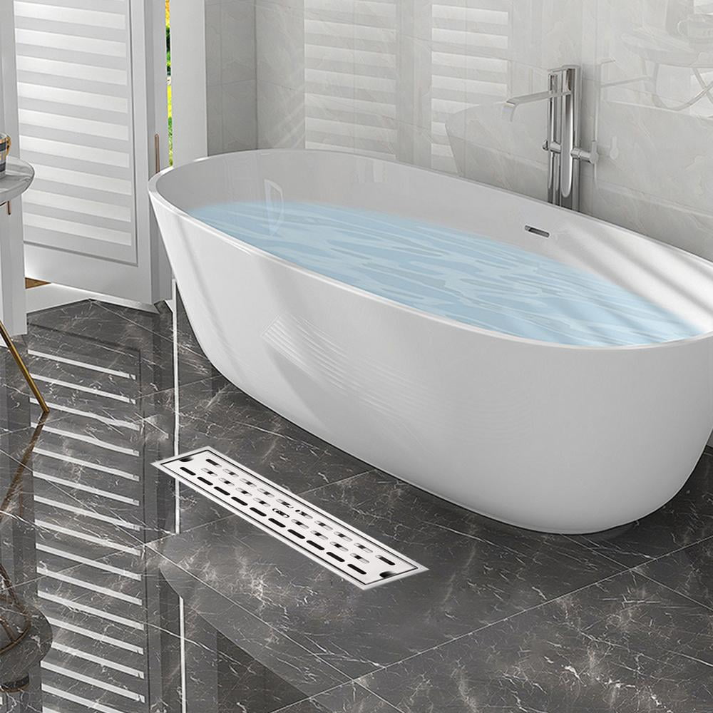 Linear Shower Drains 304 Stainless Steel Linear Bathroom Drain ...
