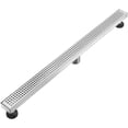 Linear Shower Floor Drain Brushed Gold 48 Inch 304 Stainless Bathroom ...