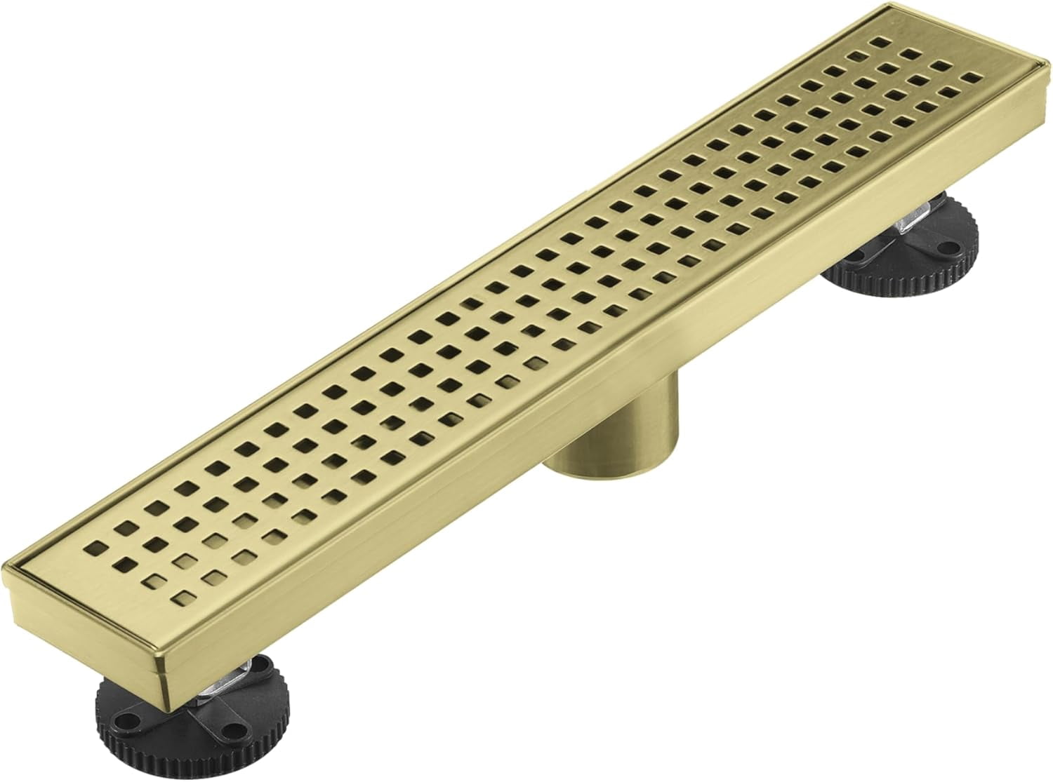 Linear Shower Floor Drain Brushed Gold 48 Inch 304 Stainless Bathroom ...
