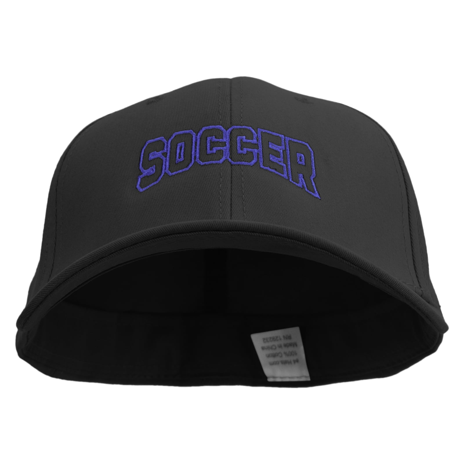 Linear Soccer Logo Embroiderd Big Size Stretchable Deluxe Fitted Cap ...