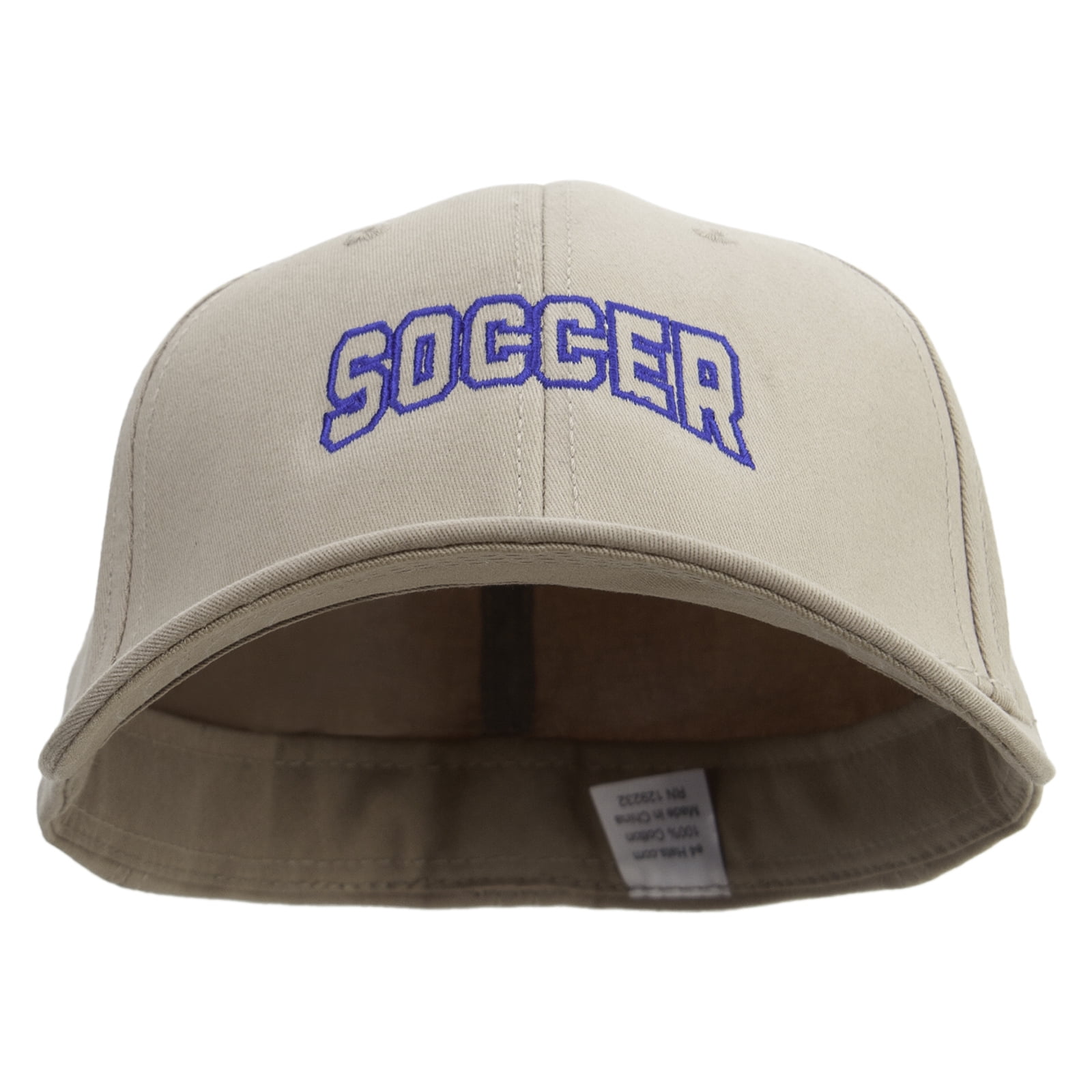 Linear Soccer Logo Embroiderd Big Size Stretchable Deluxe Fitted Cap ...