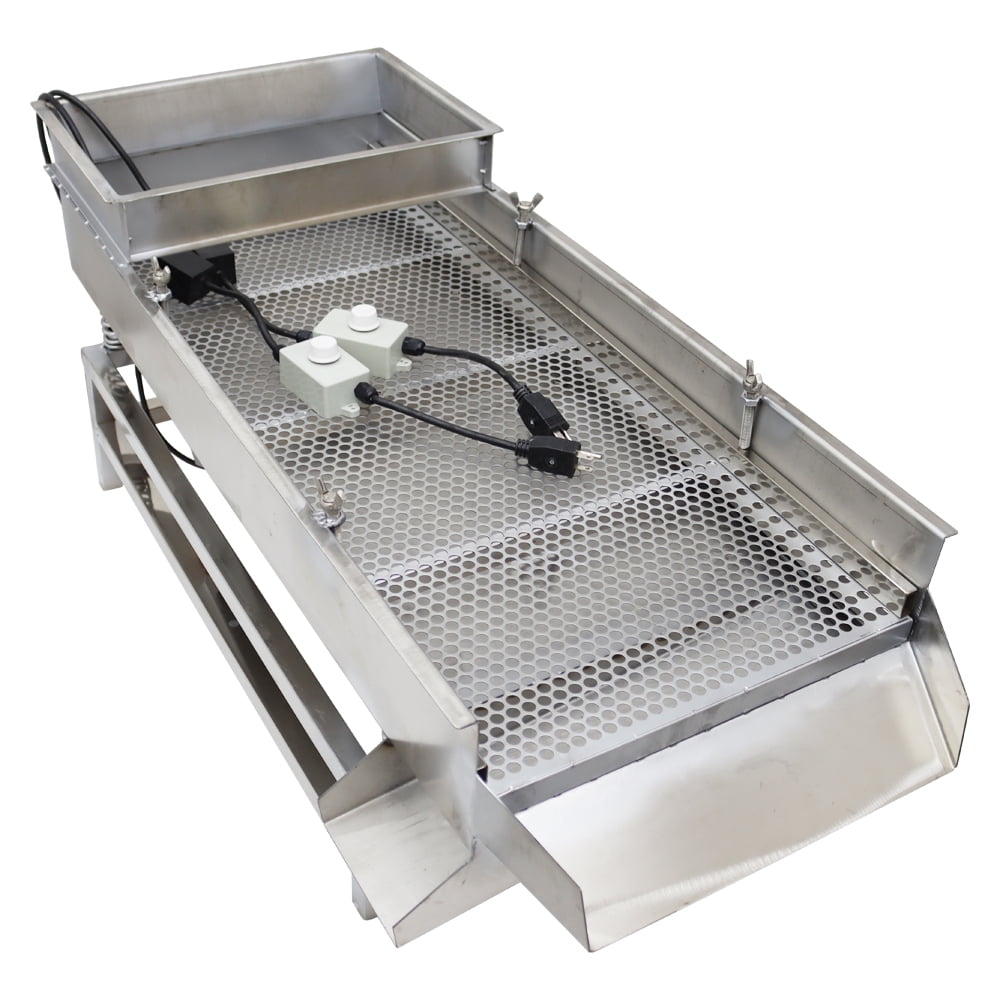 Linear Vibrating Screen Sieves Separator Machine Double Motor with 8mm ...