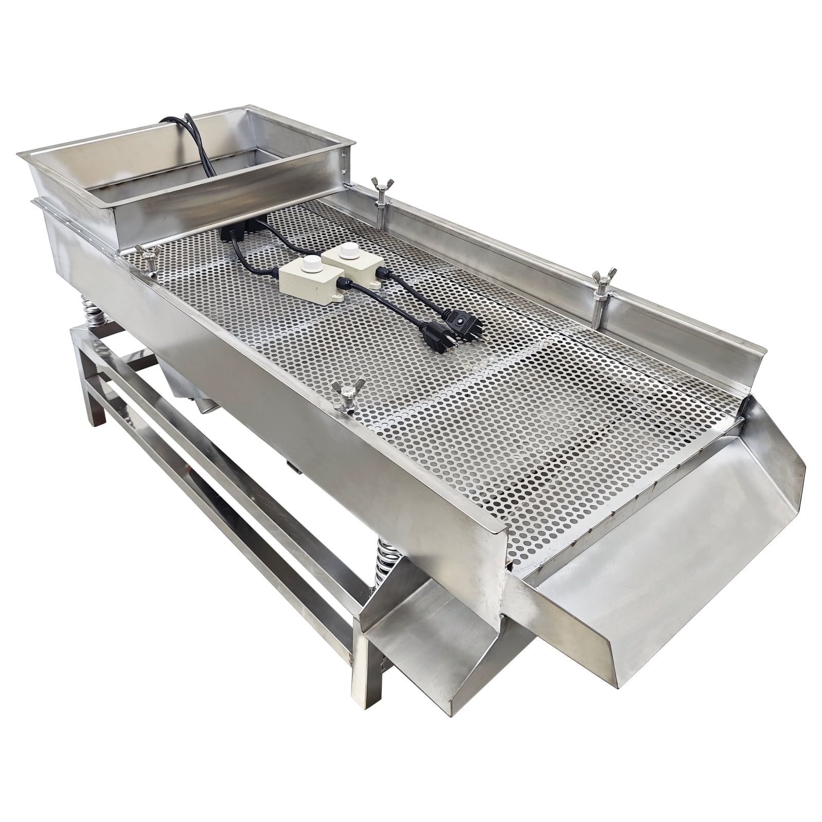 Linear Vibrating Sieve Electric Linear Sifter 7mm Single Layer ...