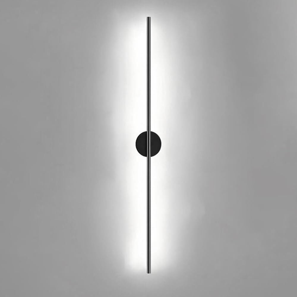 Linear Wall Mounted Lamp Black Indoor Wall Lamp Long Strip Wall Light ...