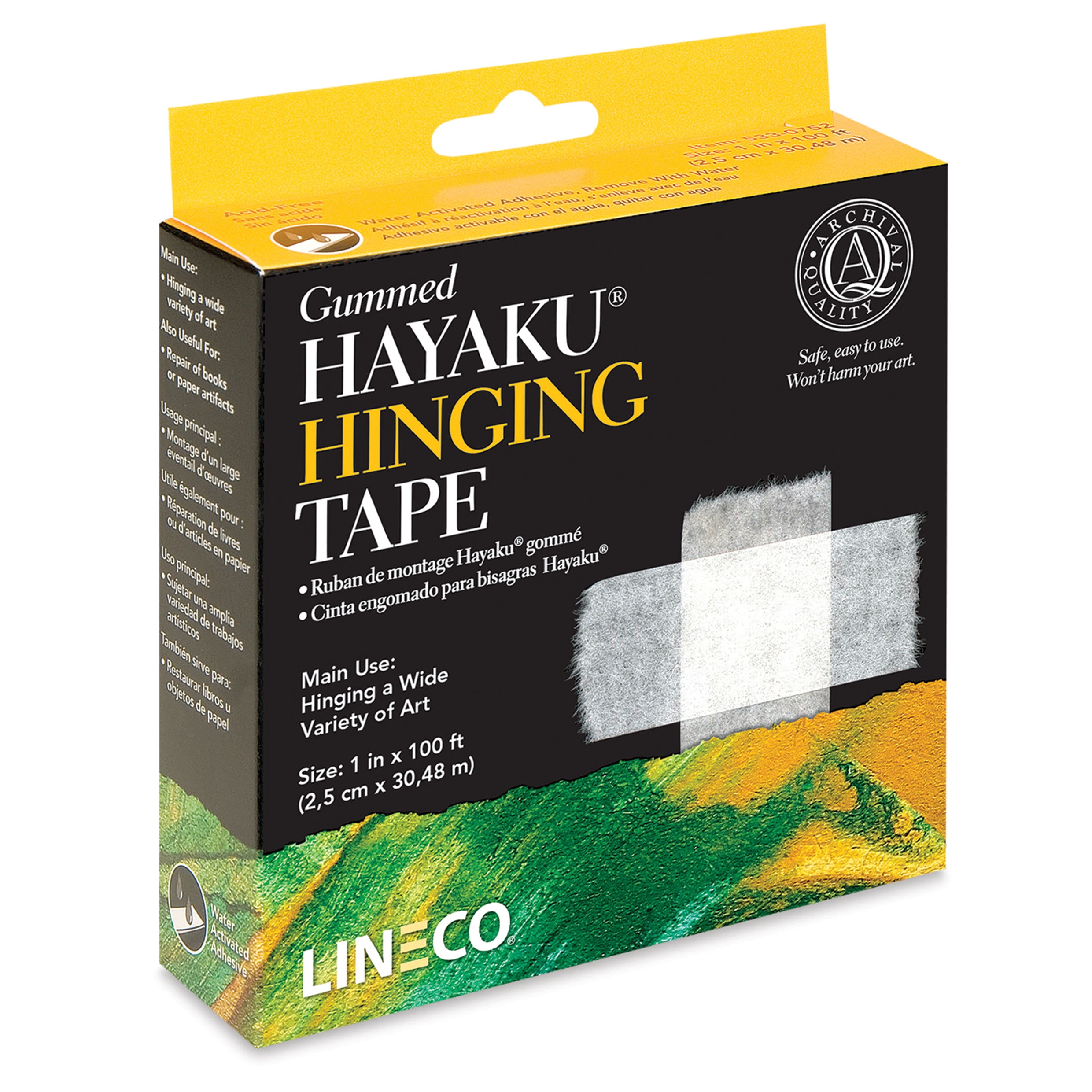 Lineco Gummed Japanese Hinging Tape - 1" x 100 ft, Roll - Walmart.com