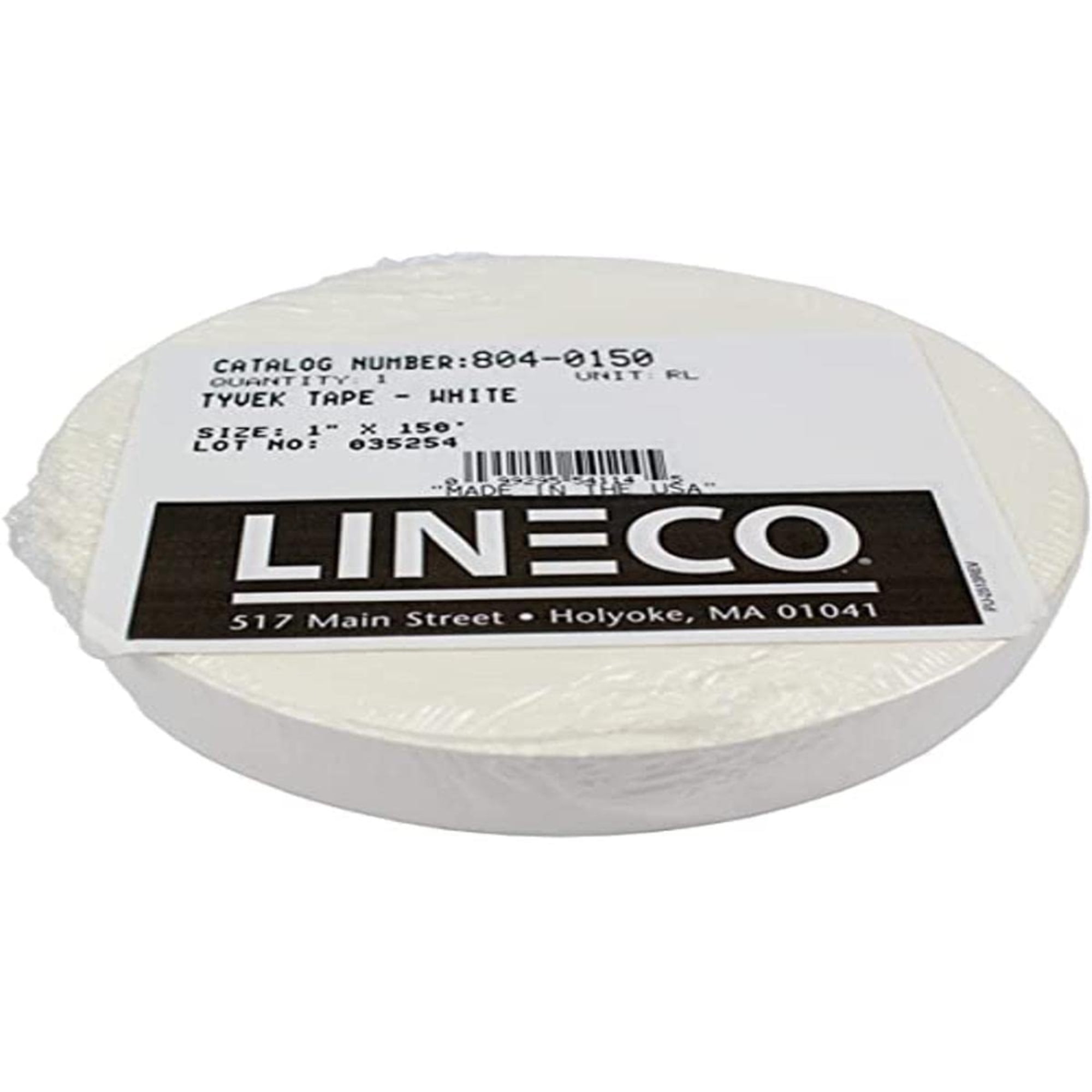 Lineco Pressure Sensitive Polyethylene Tyvek Tape, 1" x 150 ft, White ...