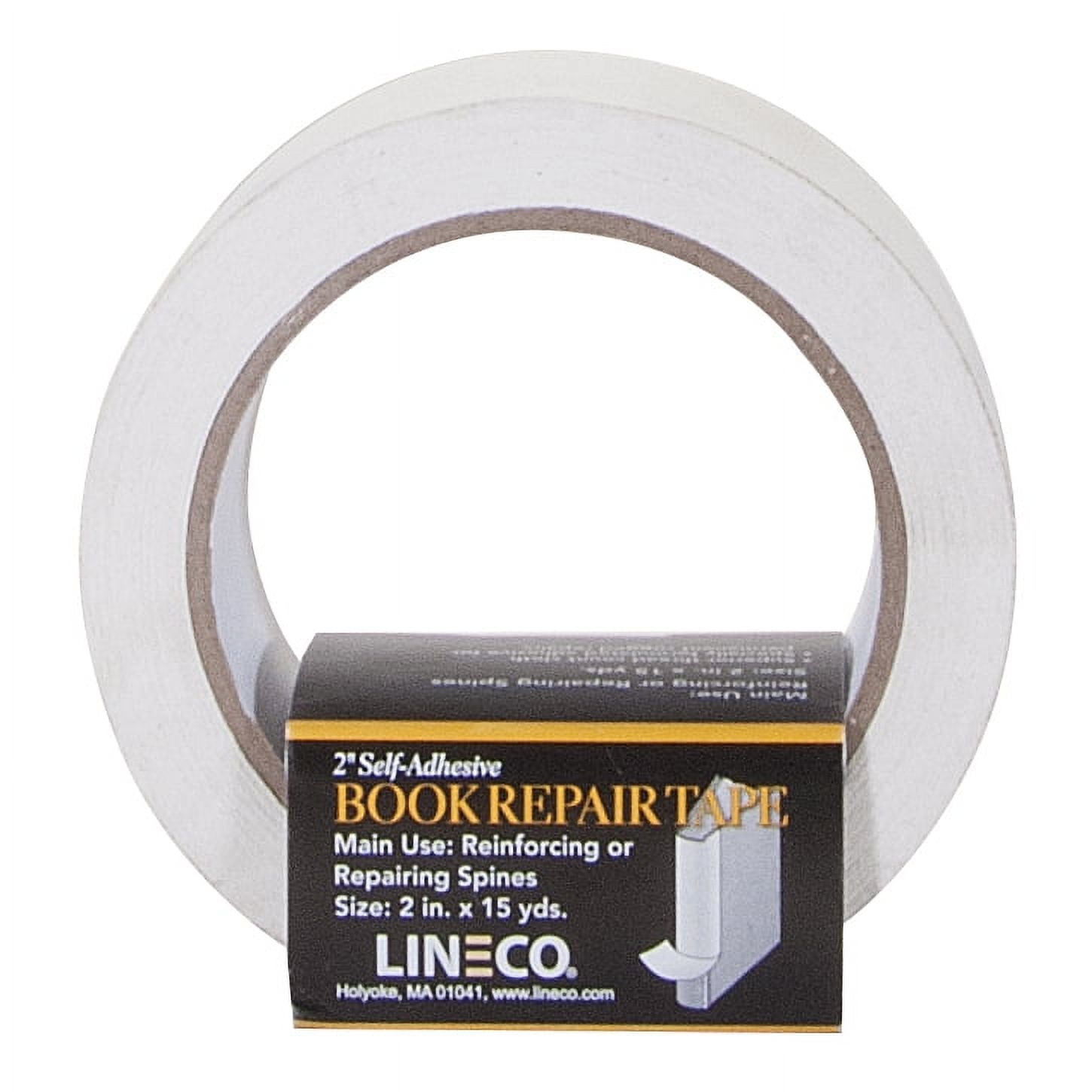 Lineco/University Products Book Cover Repair Tape, 2" x 15 yds., White ...