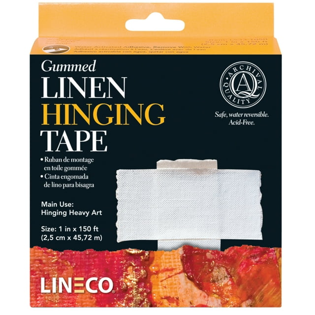 Lineco/University Products Gummed Linen Hinging Tape, 1" x 150 ft ...