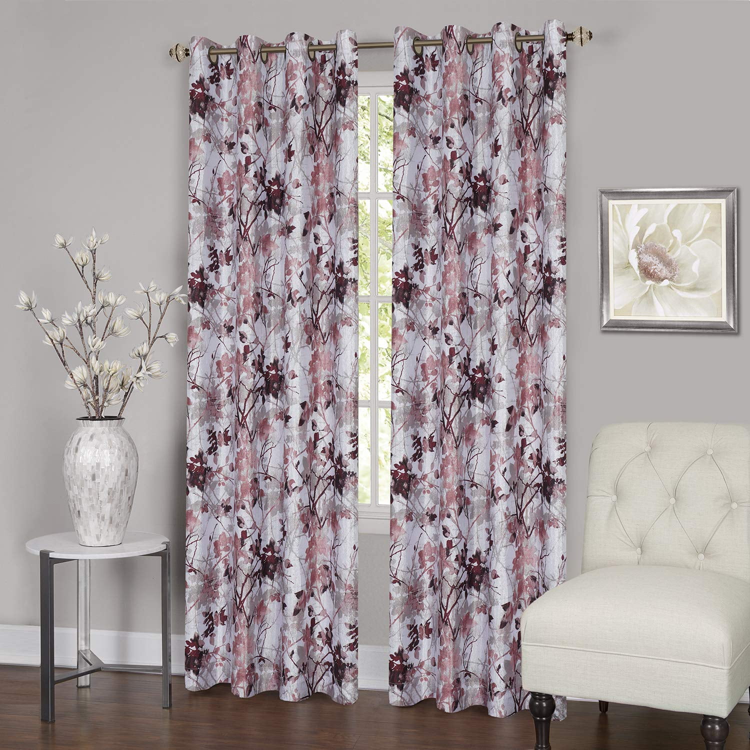 Lined Blackout Grommet Window Curtain Panels,50 Inch Width, 84 Inch ...