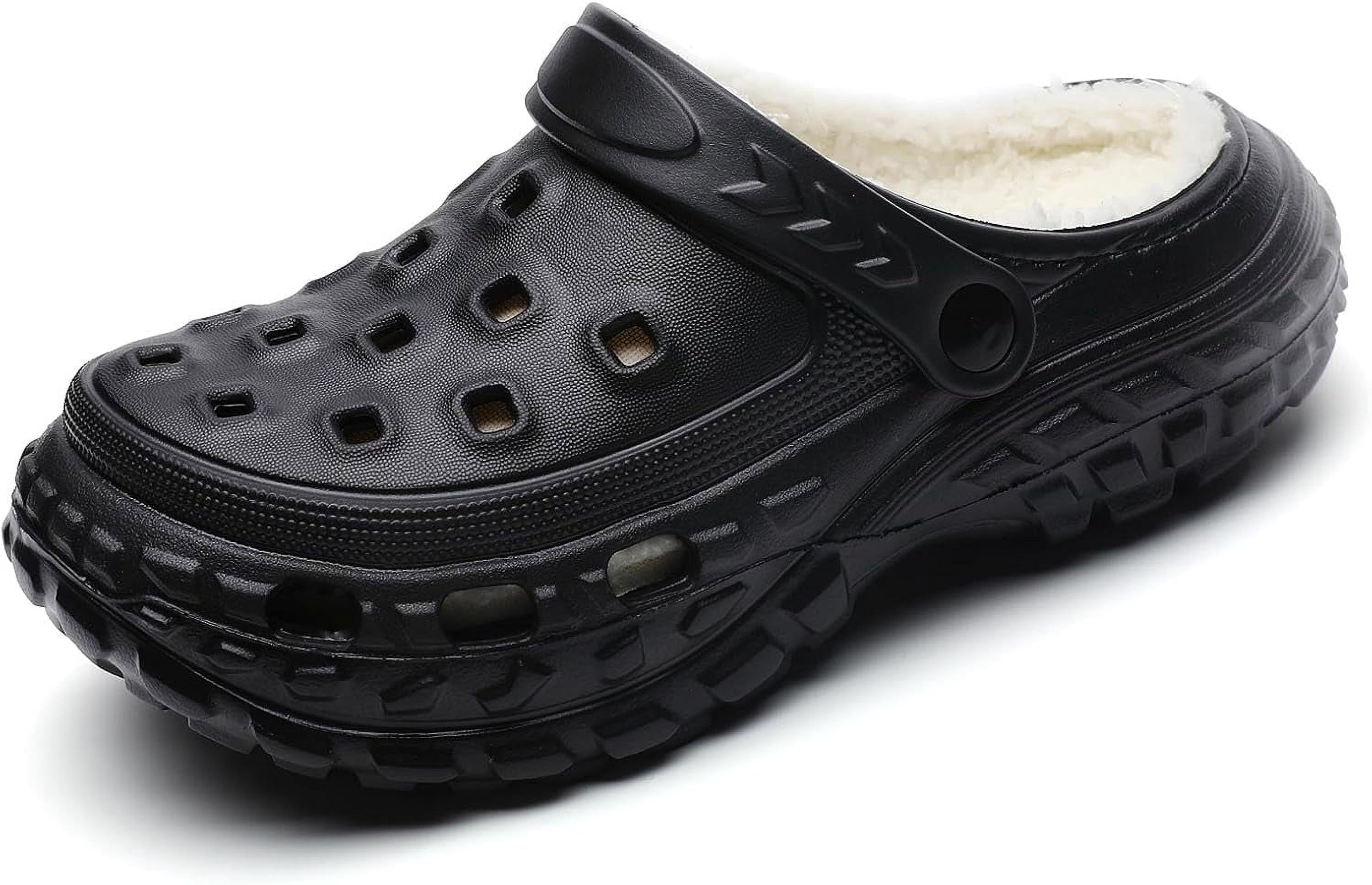 Lined Clogs Garden Shoes Kids Boys Girls Fuzzy Faux Fur Lined Clogs ...