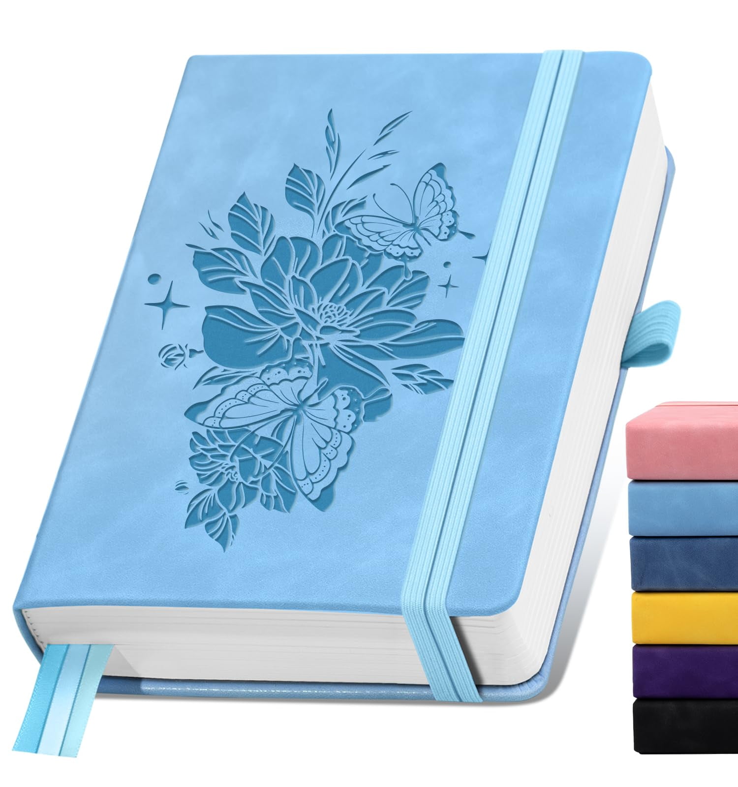 Lined Journal Notebook 365 Pages, A5 Leather Journals for Writing Women ...