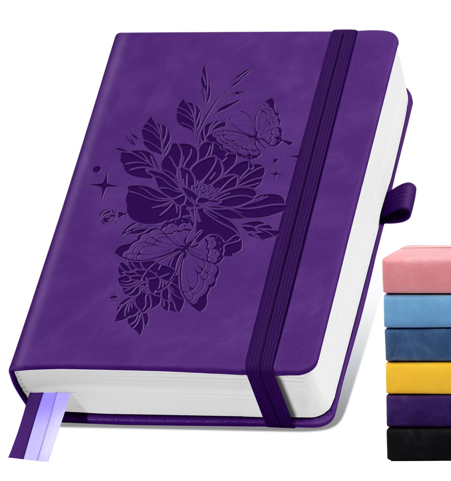 Lined Journal Notebook 365 Pages, A5 Leather Journals for Writing Women ...