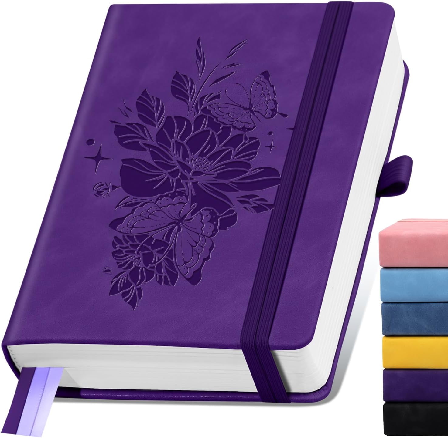 Lined Journal Notebook 365 Pages, A5 Leather Journals for Writing Women ...