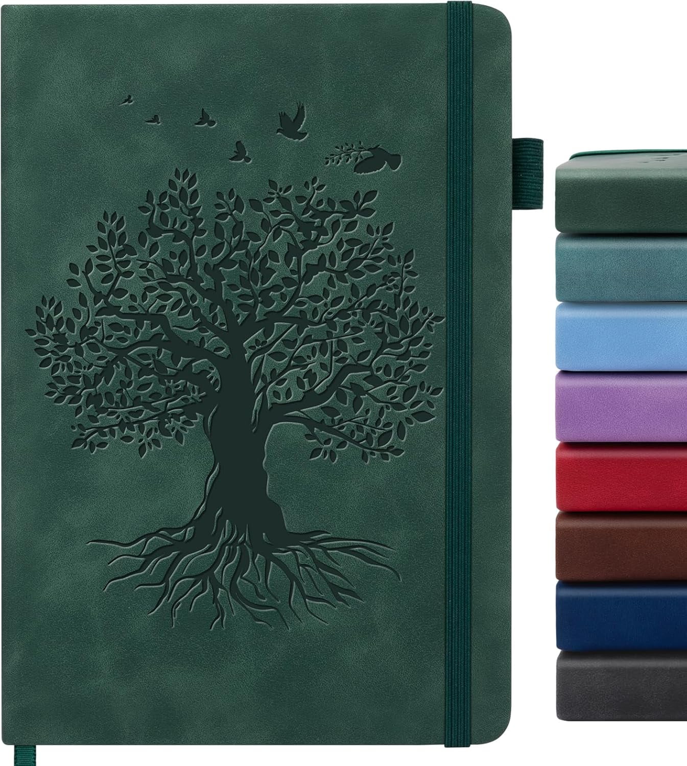 Lined Journal Notebook for Women Men, A5 Hardcover Leather Journals for ...