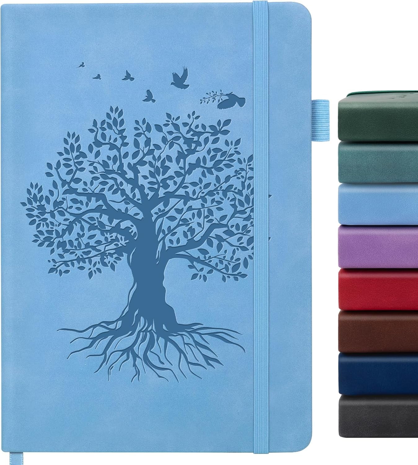 Lined Journal Notebook for Women Men, A5 Hardcover Leather Journals for ...
