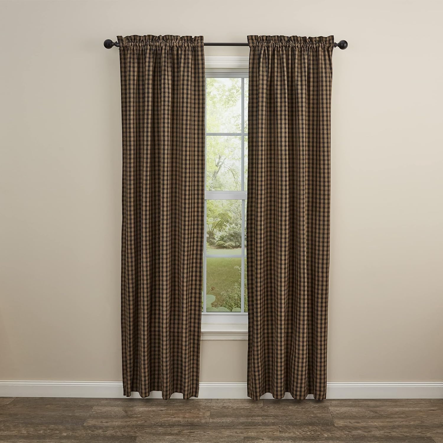 Lined Panel, 84", Black - Walmart.com