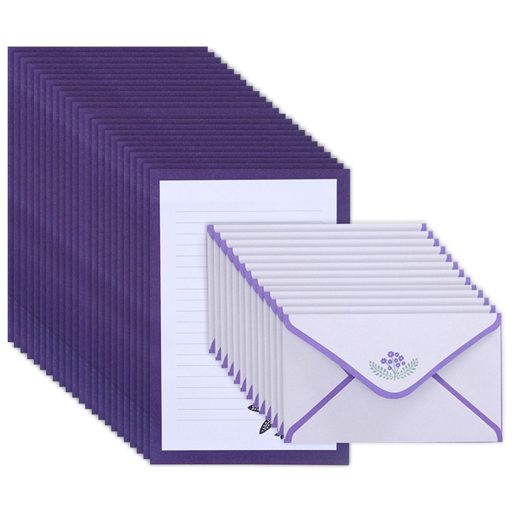 Lined Paper Envelopes Lined Stationery Paper and Envelopes Set, for ...
