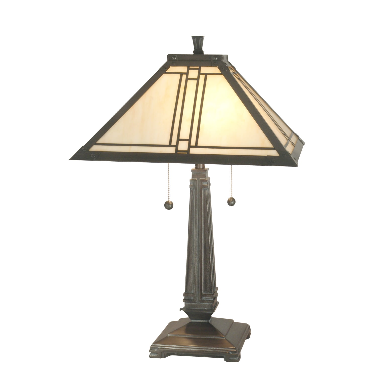 Dale Tiffany Lined Tiffany Mission Table Lamp - Walmart.com