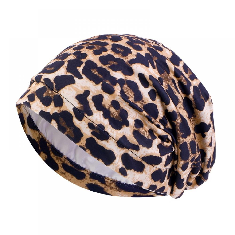 Lined Sleep Cap Double Layer Sleeping Bonnet Slouchy Beanie Slap Hat ...