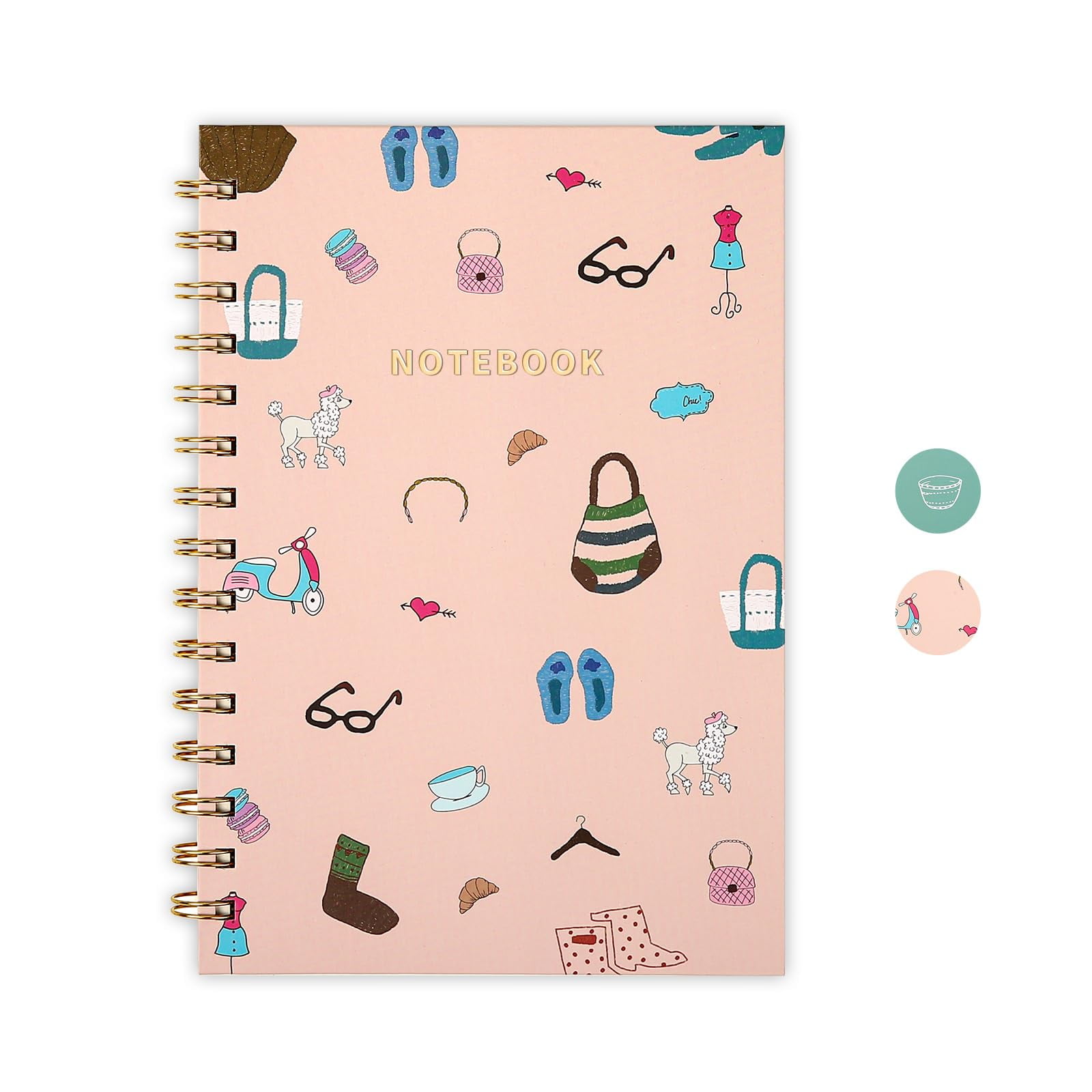 Lined Spiral Notebook College Ruled A5 Journal Book for Note Taking ...